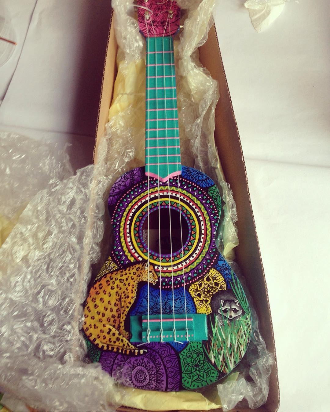Quality Wooden Hand Painted Ukulele (made to Order) by Niyama Designs ...