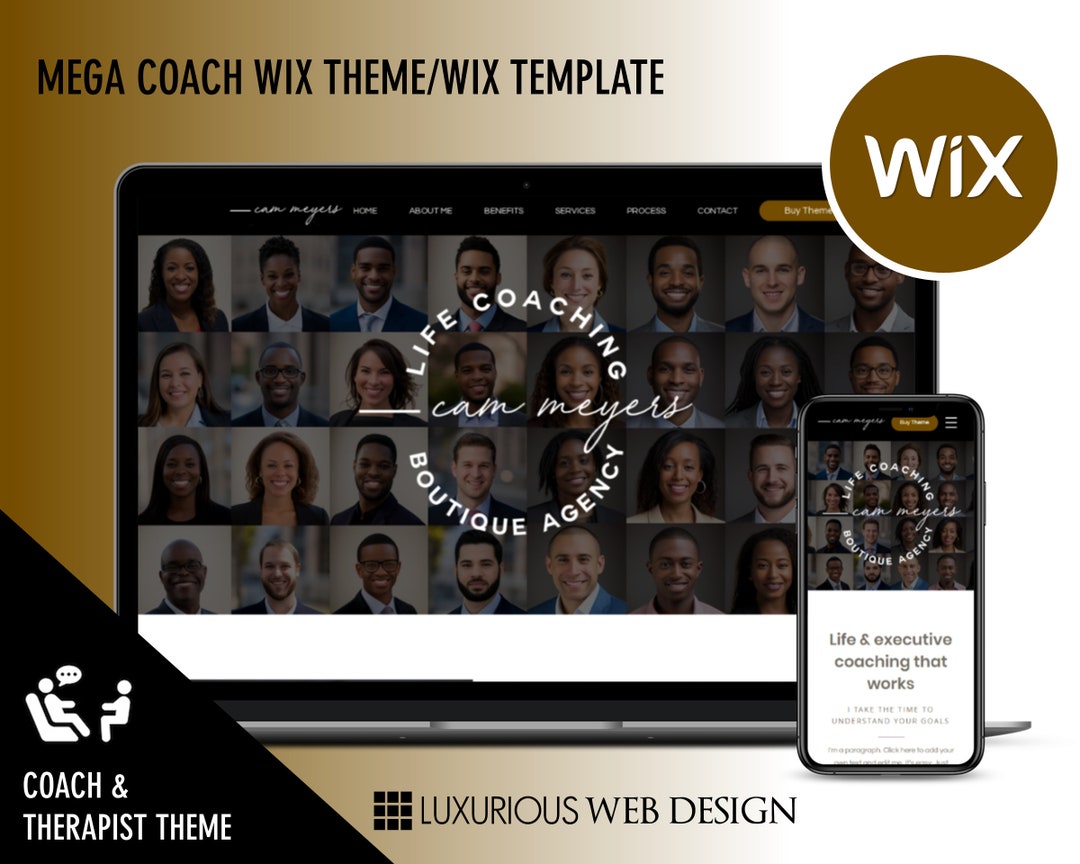 Mega Coach: Life Coach Website Template, Wellness Coach Website ...