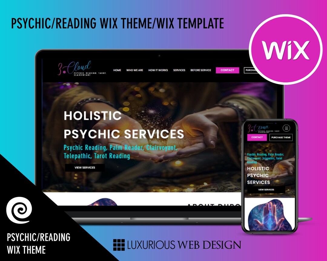 3 Cloud - Psychic Reading Website Template, Palm Reader Website ...