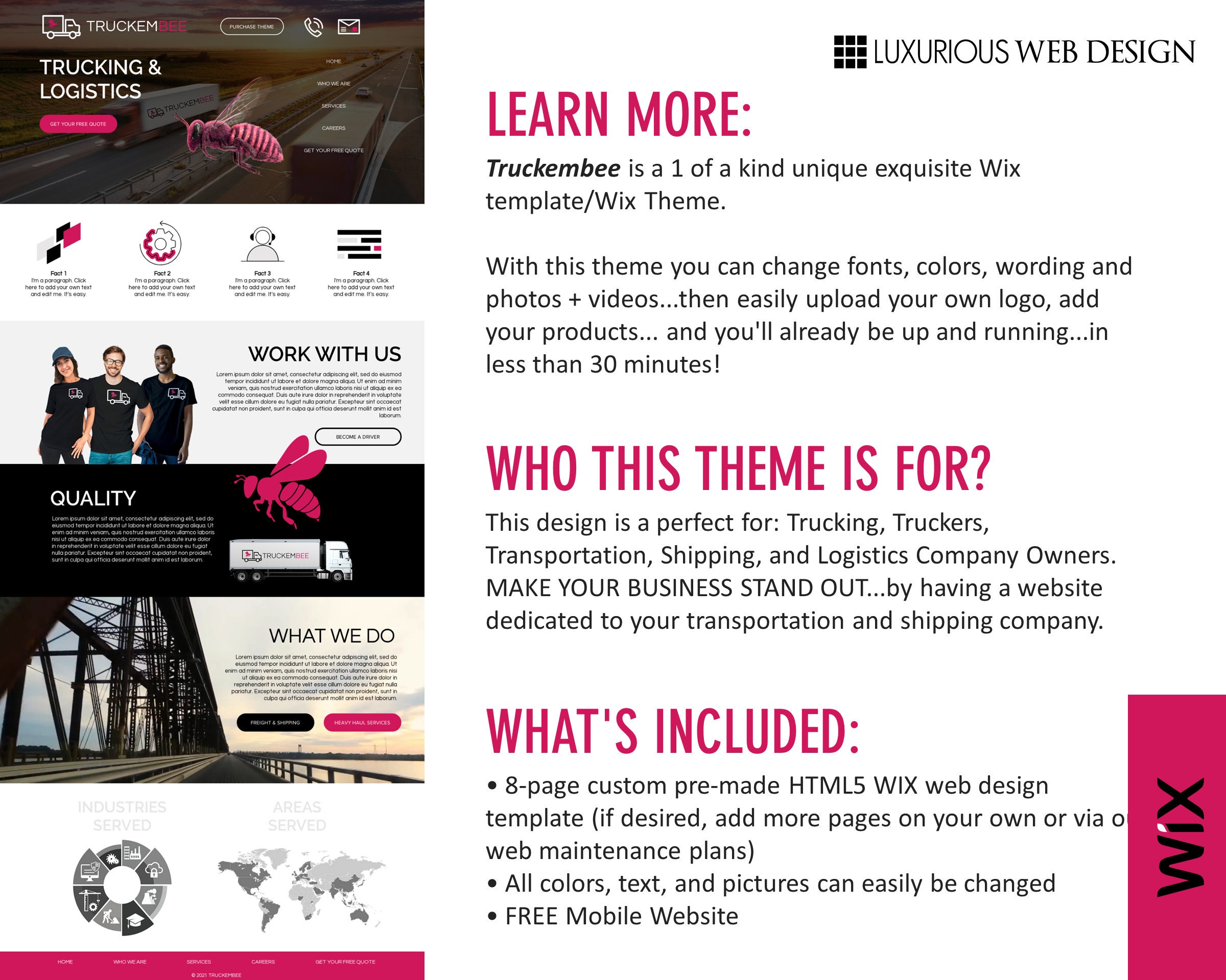 Truckembee - Trucking Website Theme, Transportation Website Theme ...