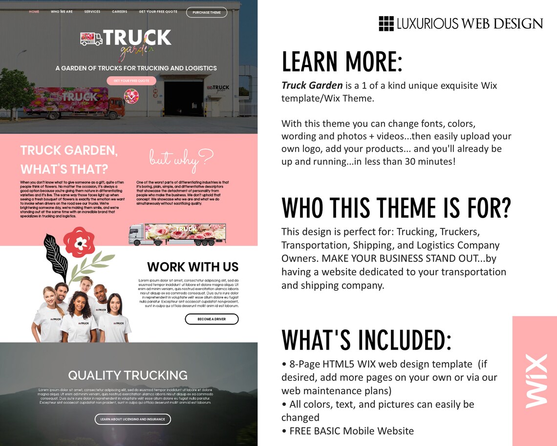 Truckgarden - Trucking Website Theme, Transportation Website Theme ...