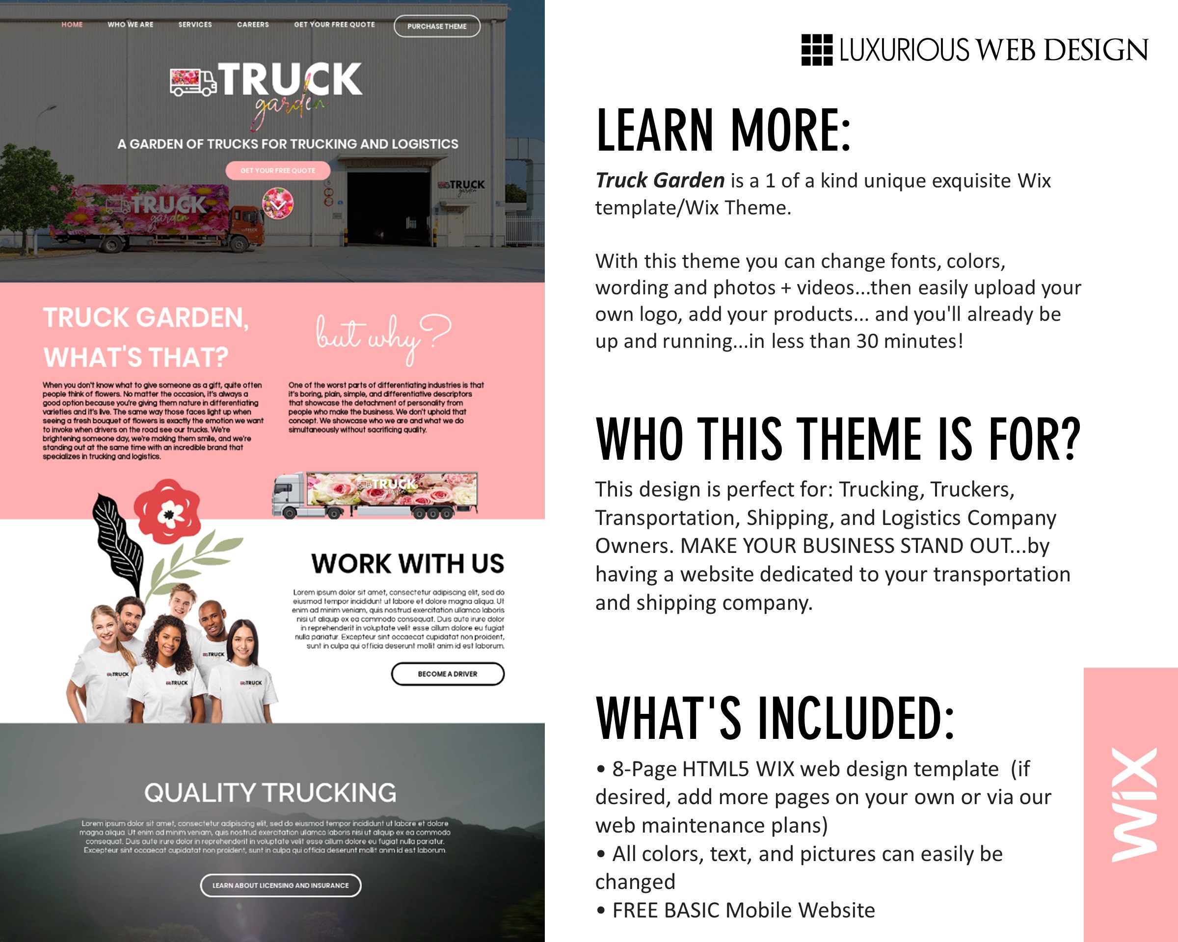 Truckgarden - Trucking Website Theme, Transportation Website Theme ...