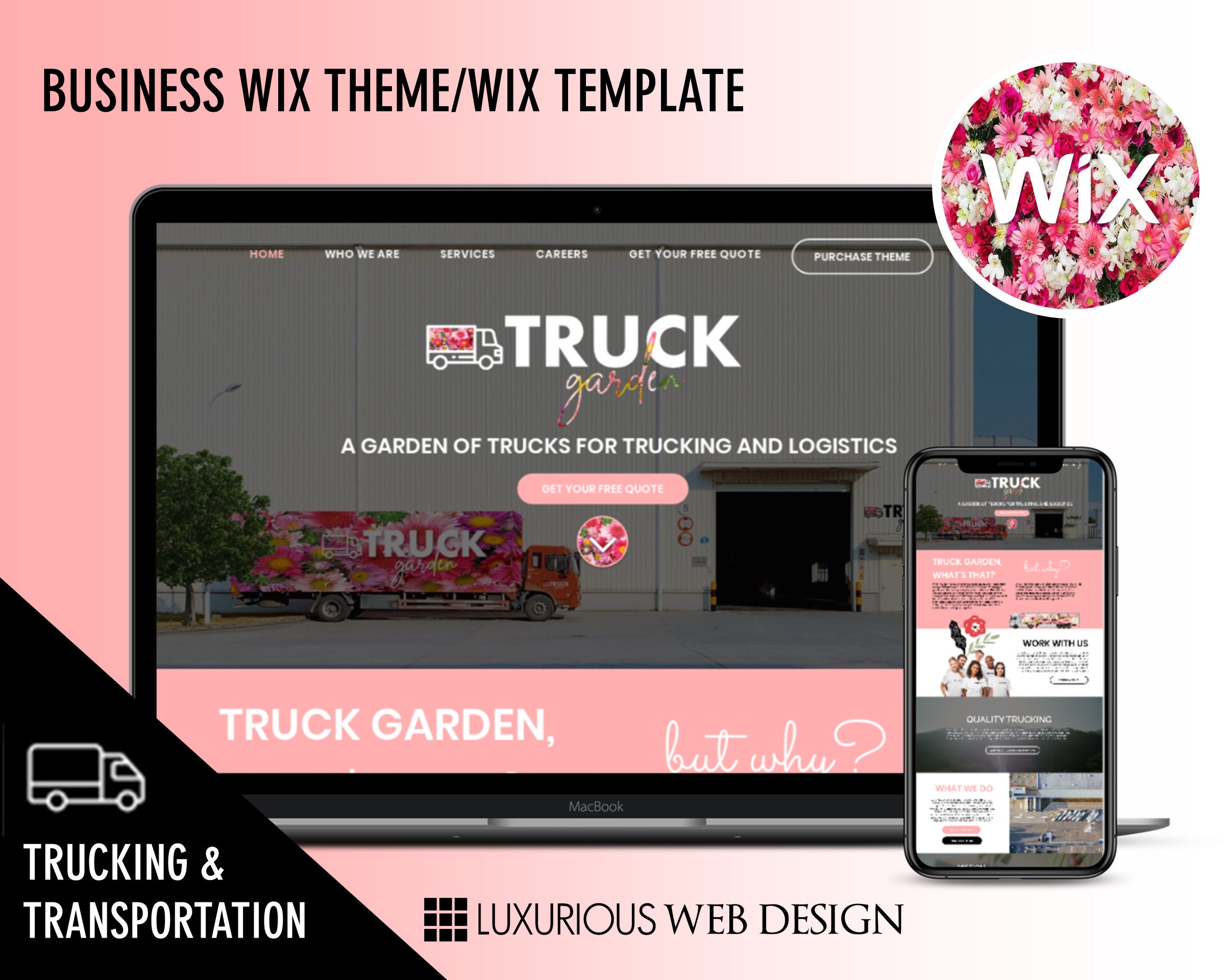 Truckgarden - Trucking Website Theme, Transportation Website Theme ...