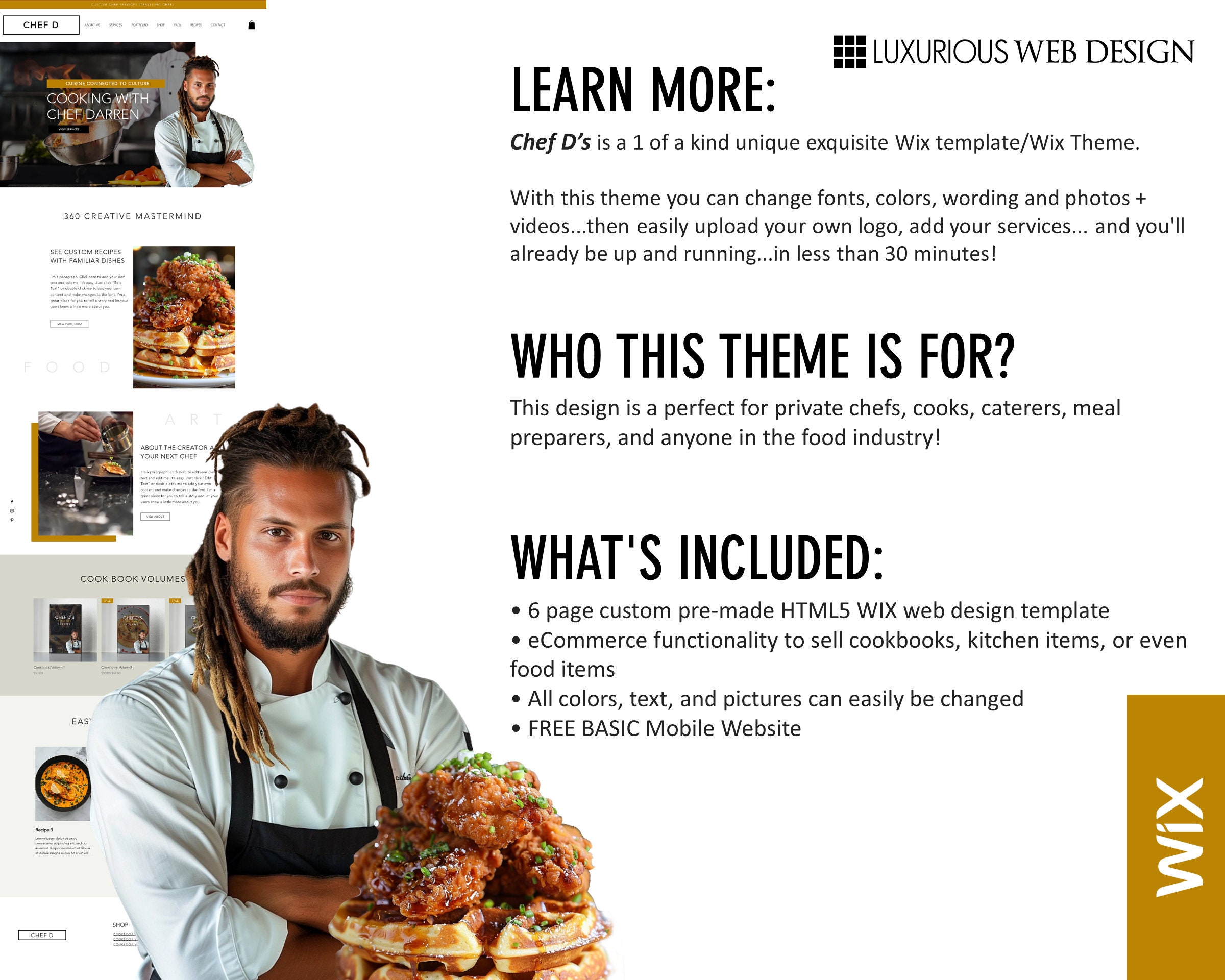 Private Chef Website: Chef Website, Cookbook Website, Chef Coat & Chef ...