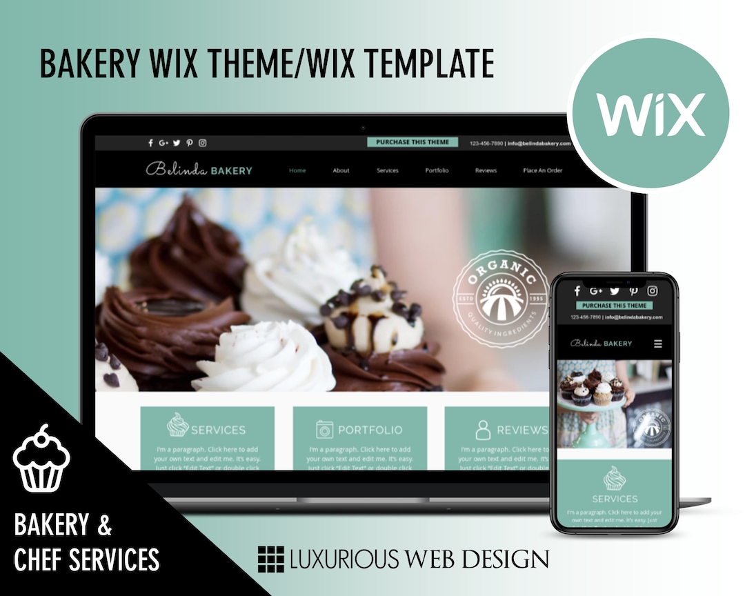Belinda Bakery - Bakery Website, Bakery Template, Wix Template, Wix Website Design, Website ...