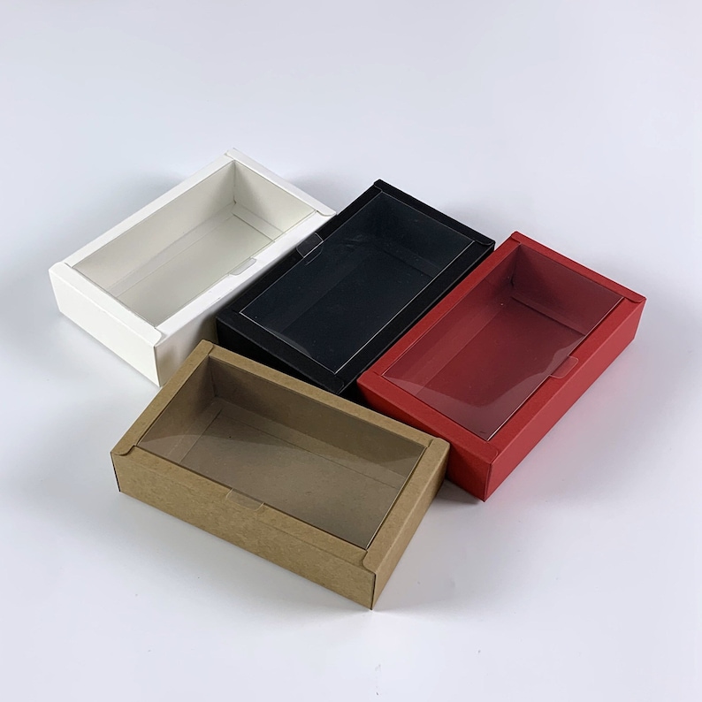 100pcs Clear PVC Lid Cover Paper Box Gift Box Cosmetics - Etsy