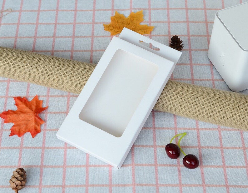 100x Clear Window Product Display Packaging Box | White Black Kraft ...