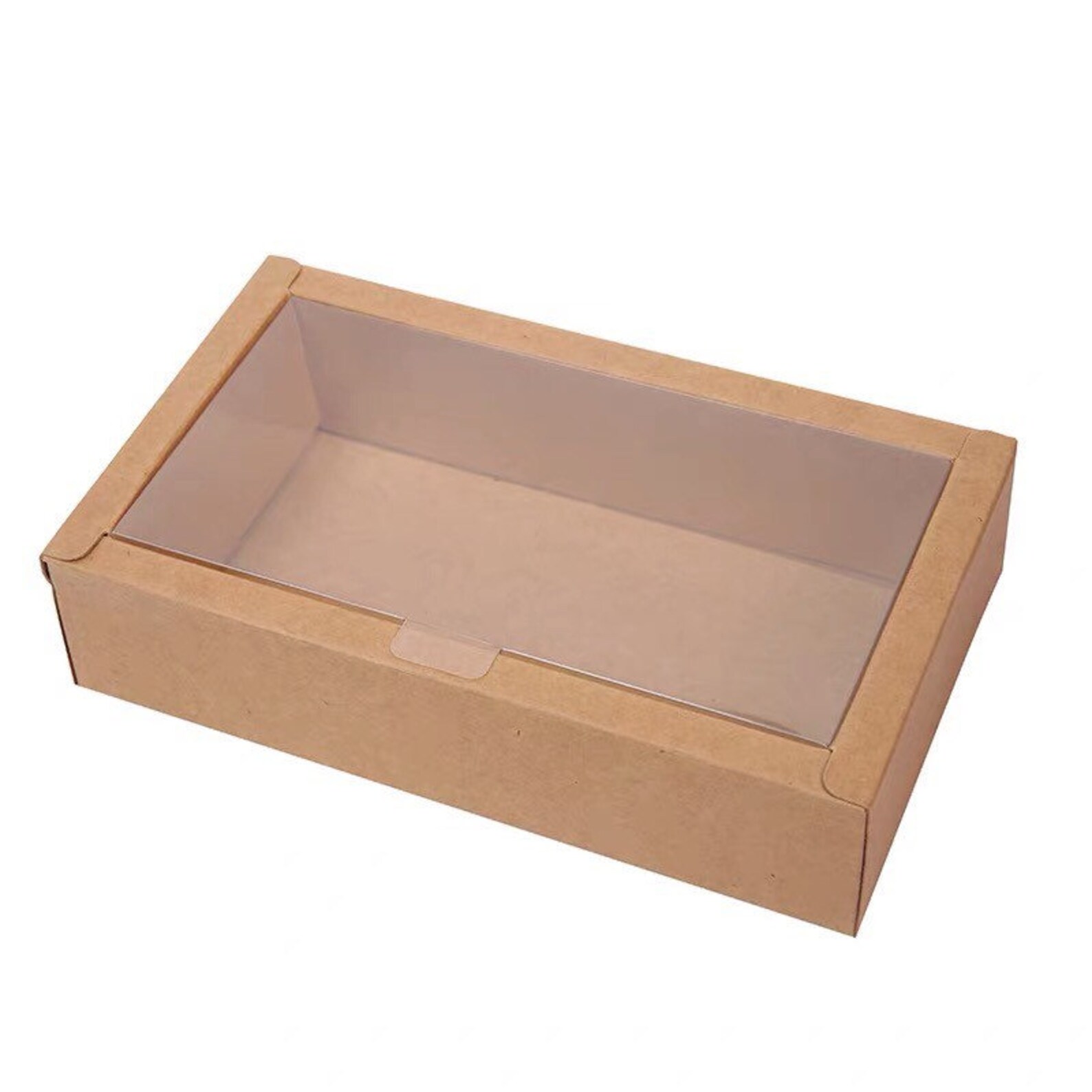100pcs Clear PVC Lid Cover Paper Box Gift Box | Cosmetics Luxury Glass ...
