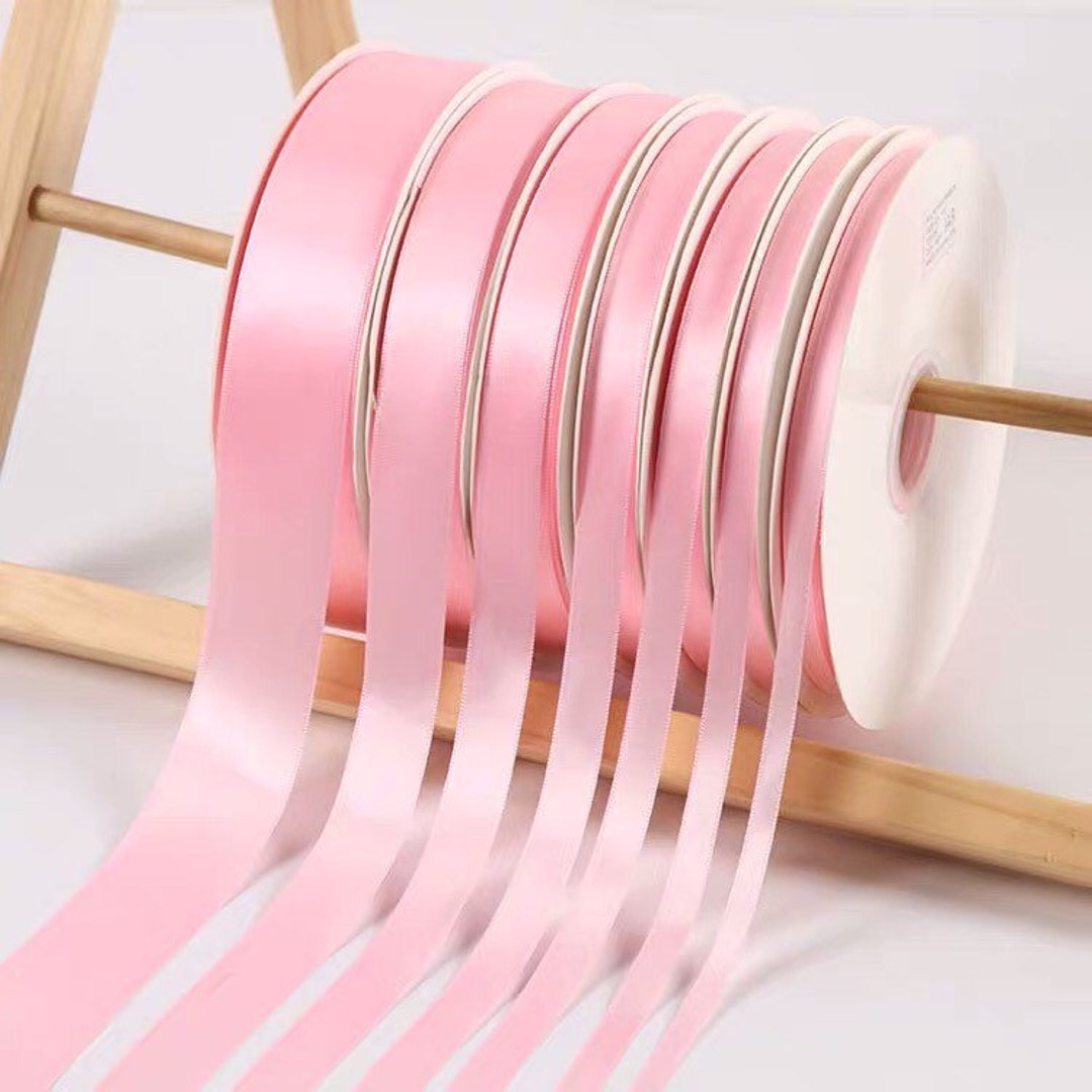 Baby Pink Satin Ribbon Roll Wholesale • Christmas Gift Wrapping Baby ...