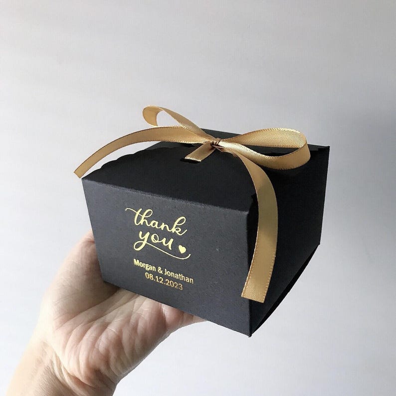 100pcs Personalised Wedding Birthday Party Favor Boxes | Cake Donut ...