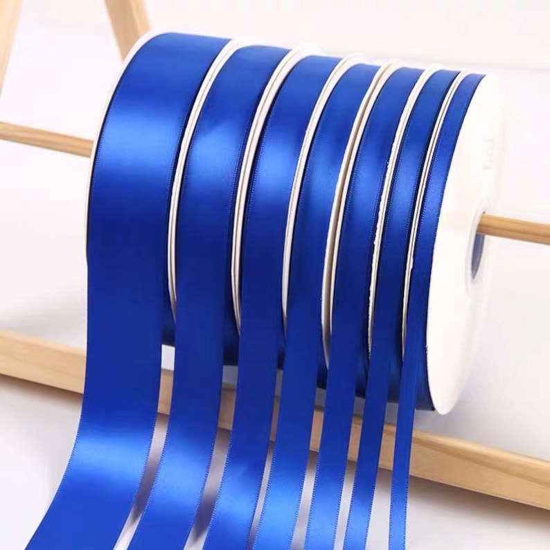 Royal Blue Satin Ribbon Roll Wholesale Christmas Gift - Etsy