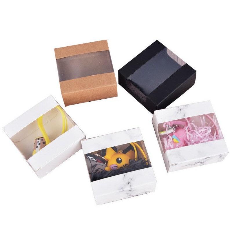 100x Clear Window Paper Box Gift Box Cosmetics Soap Candle - Etsy