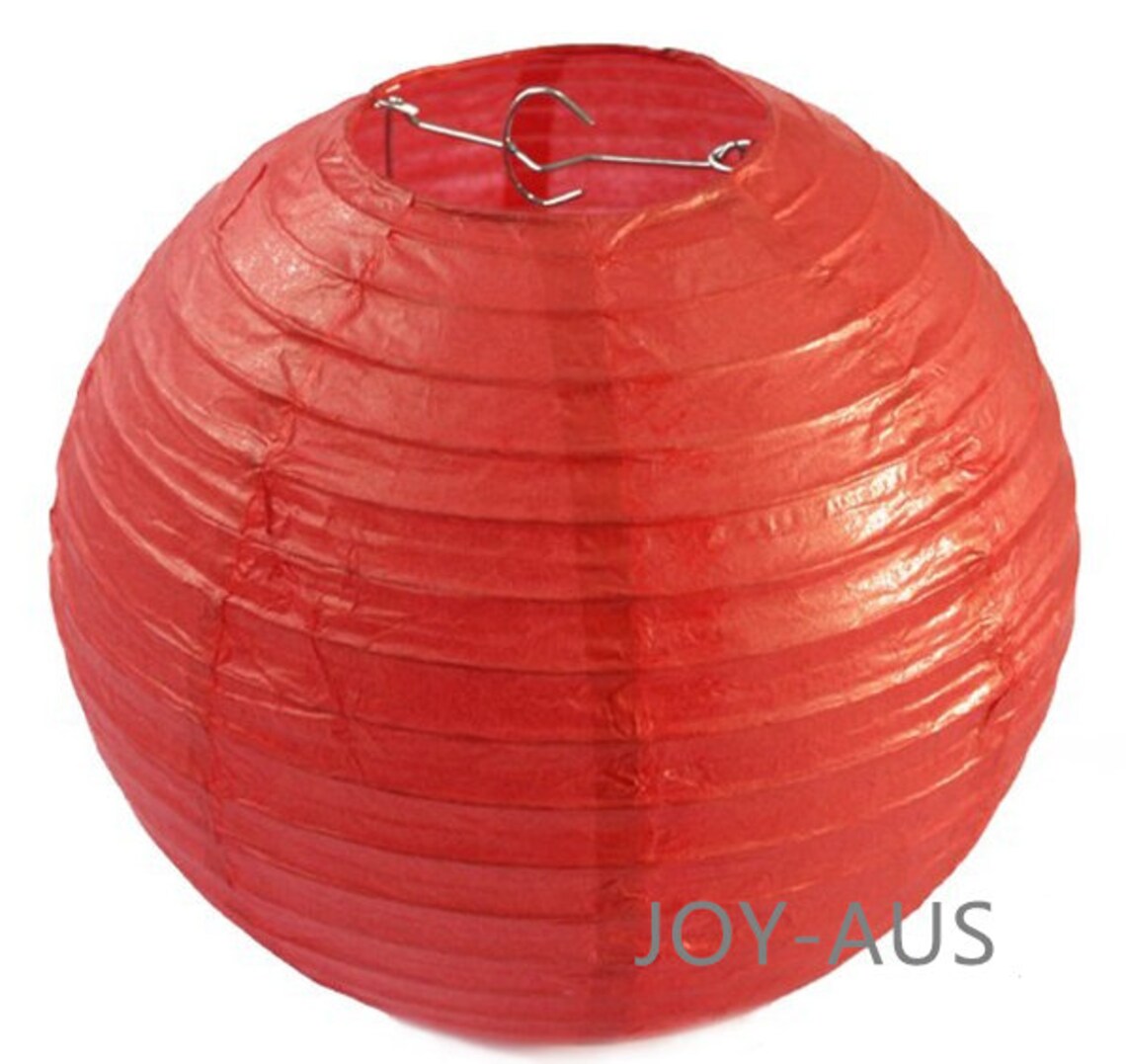 10pcs Red Paper Lanterns Round Shape Lanterns Engagement Wedding ...