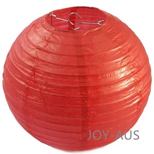 10pcs Red Paper Lanterns Round Shape Lanterns Engagement Wedding ...