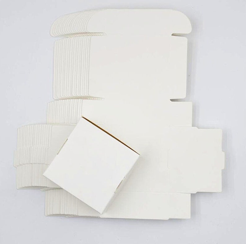 100x White Paper Bomboniere Cookie Candy Chocolate Favor Box | Wedding ...