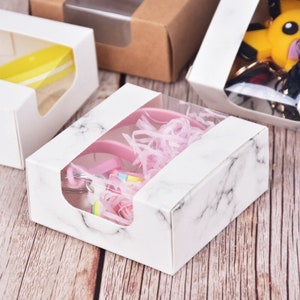 100x Clear Window Paper Box Gift Box | Cosmetics Soap Candle Beauty ...