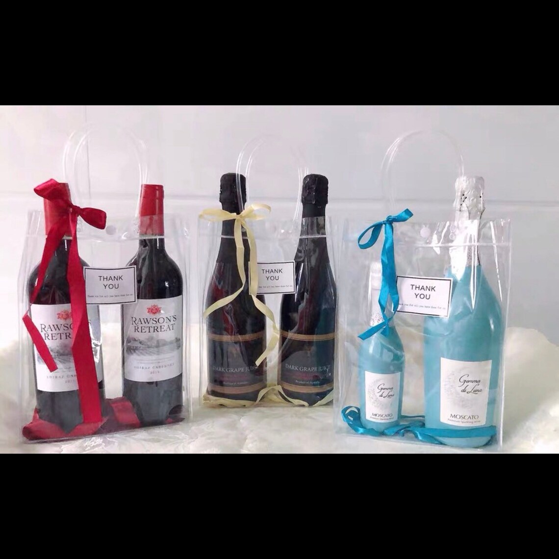 100x Clear PVC Plastic Favor Bags for Wedding Birthday Party | Etsy