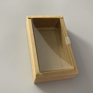 100pcs Clear PVC Lid Cover Paper Box Gift Box | Cosmetics Luxury Glass ...