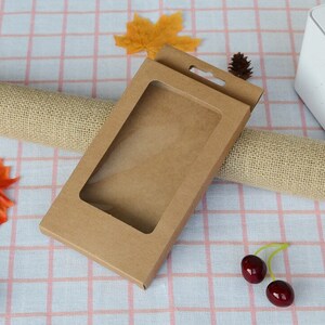 100x Clear Window Product Display Packaging Box | White Black Kraft ...