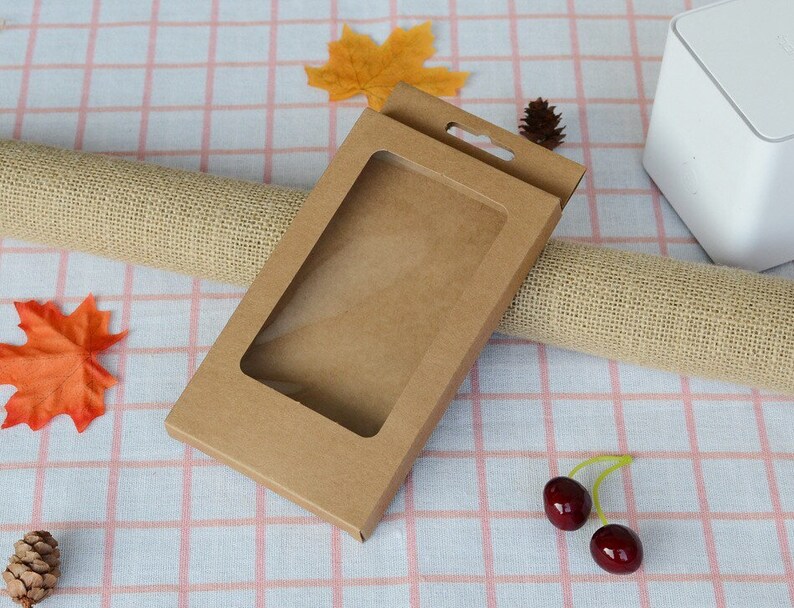 100x Clear Window Product Display Packaging Box White Black | Etsy