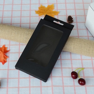 100x Clear Window Product Display Packaging Box | White Black Kraft ...