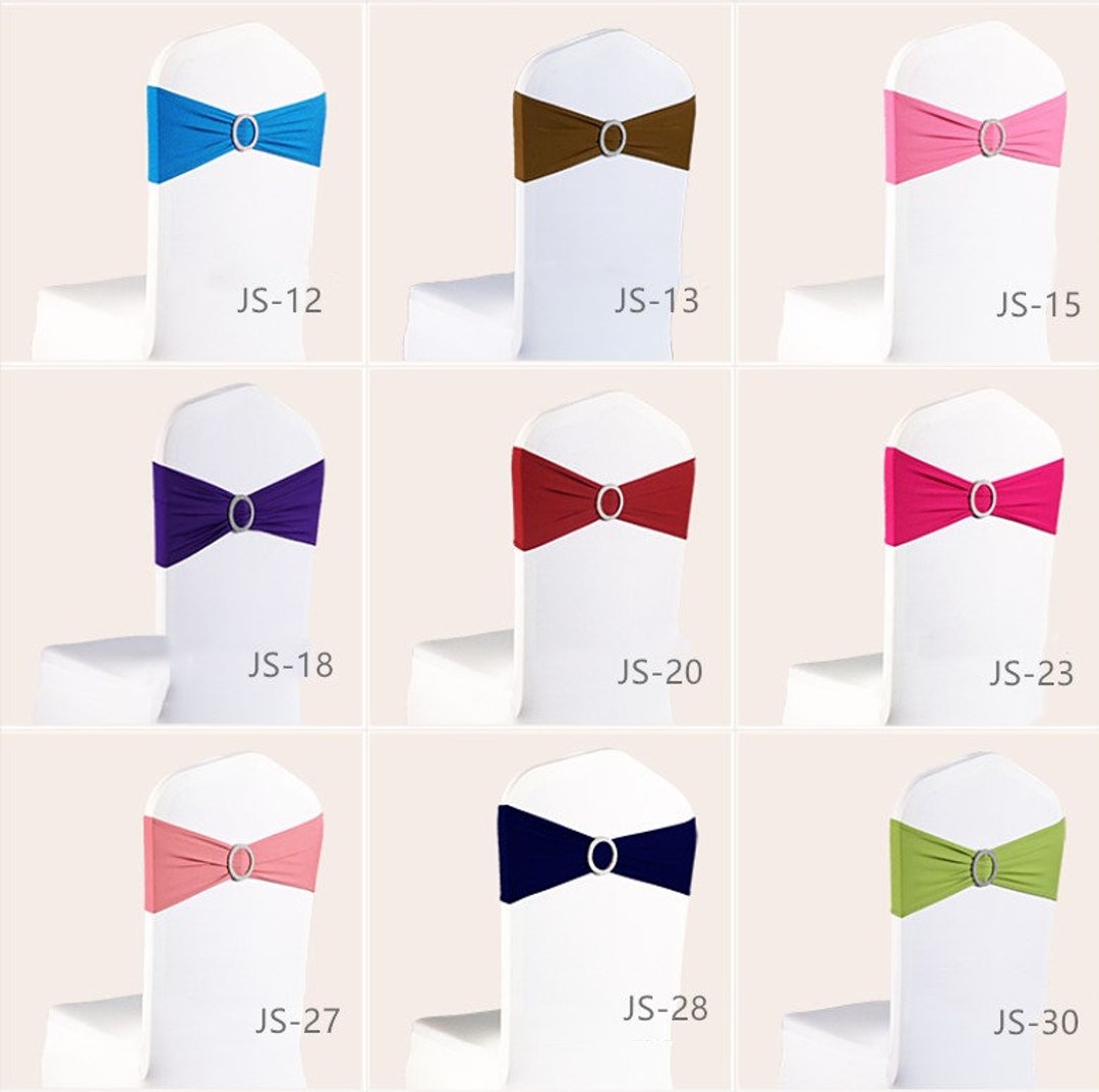 Spandex Chair Bands Lycra Chair Sashes Bows With Buckle Wedding ...