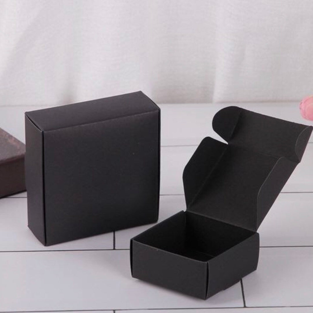 100x Black Wedding Birthday Party Favor Box Christmas Candy Gift Box ...
