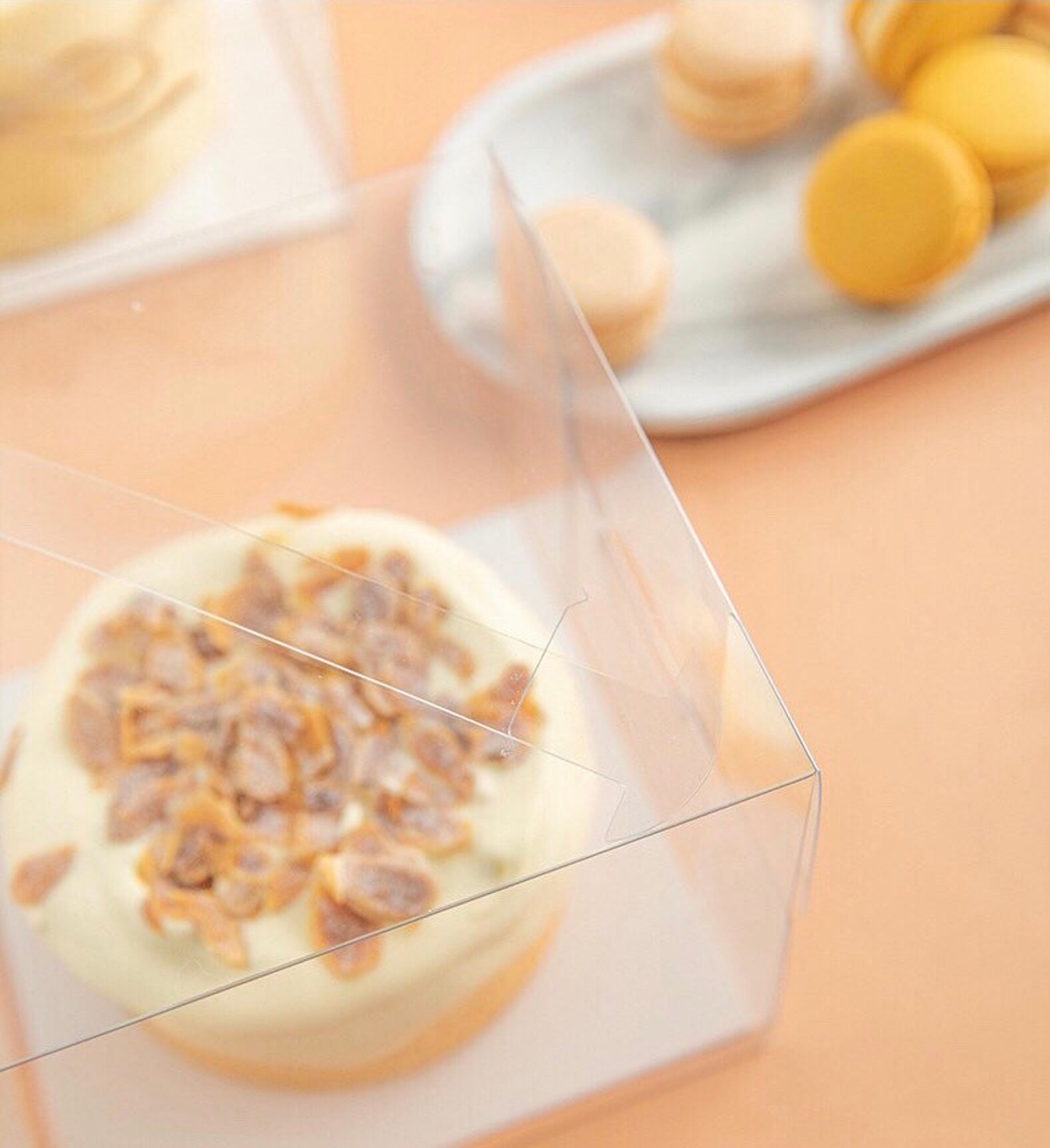 50x Clear Transparent Plastic Cake Favour Boxes for Guests - Etsy