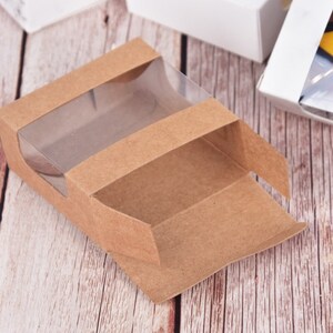 100x Clear Window Paper Box Gift Box | Cosmetics Soap Candle Beauty ...