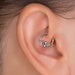 Dainty Solid Gold Daith Hoop 8mm Daith Ring Minimalist Daith - Etsy