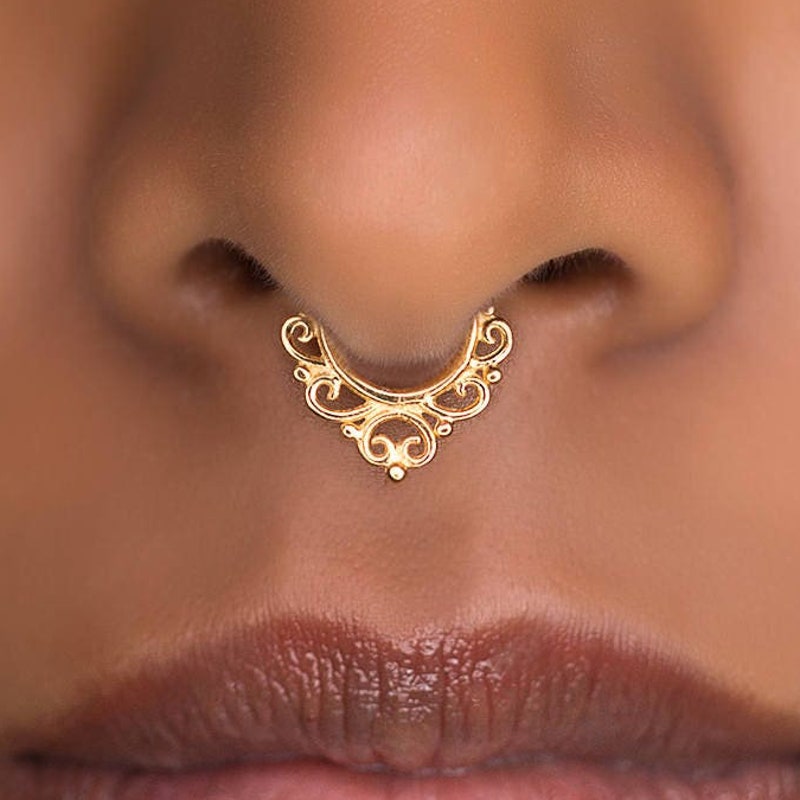 Gold Plated Septum - Etsy