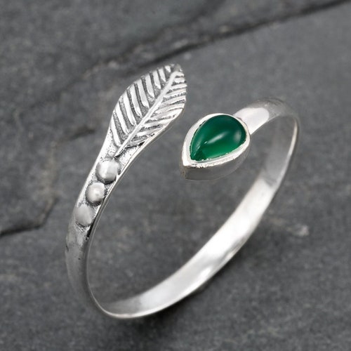 Gemstone Toe Ring Silver Toe Ring Foot Jewellery Adjustable - Etsy