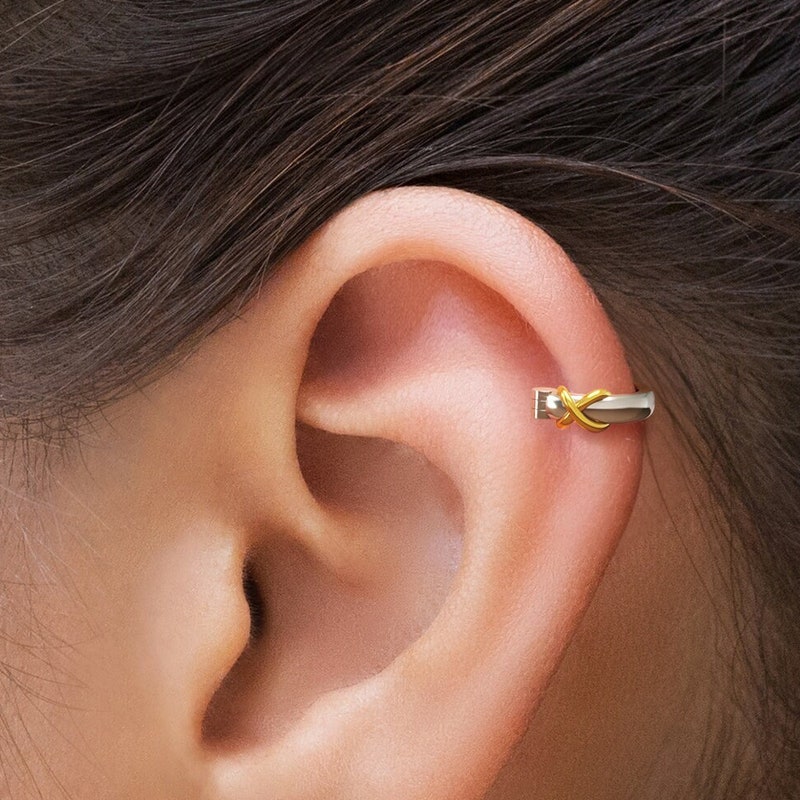 Helix Hoop Mixed Metals - Etsy