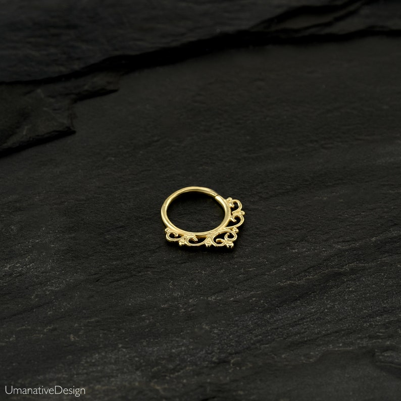 Gold Forward Helix Piercing Gold Cartilage Hoop Forward - Etsy