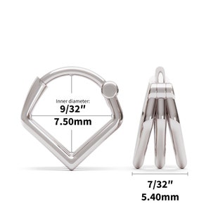 V Shape Septum Ring, Triple Stacked Septum Ring, Septum Ring Hoop ...
