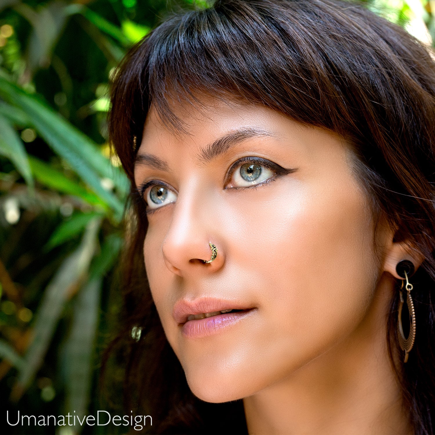 Indian Nose Ring, Gold Nose Ring, Nose Hoop, Nose Piercing, Nose ...