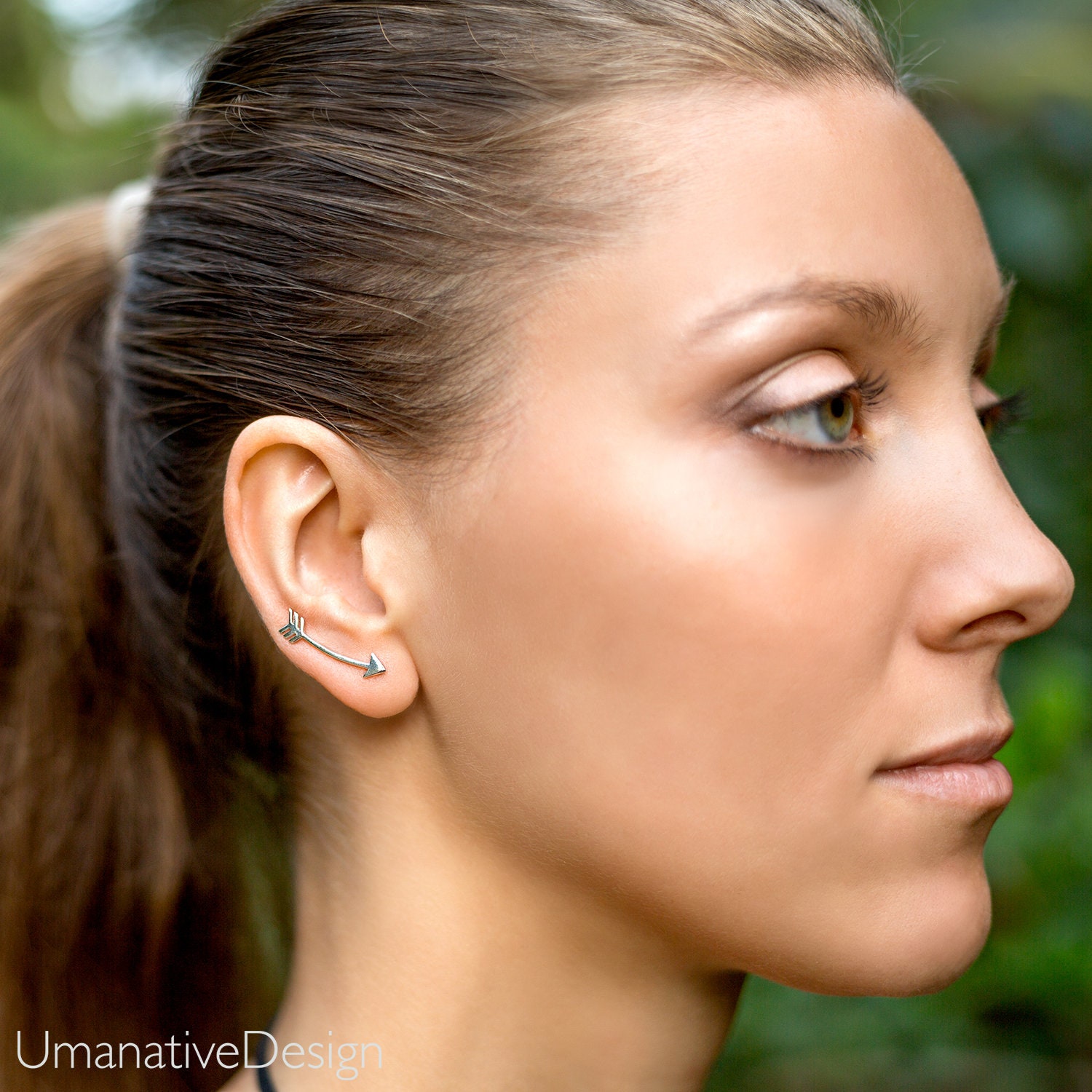 Silver Ear Climbers, Arrow Earrings, Arrow Jewelry, Silver Ear Crawler ...