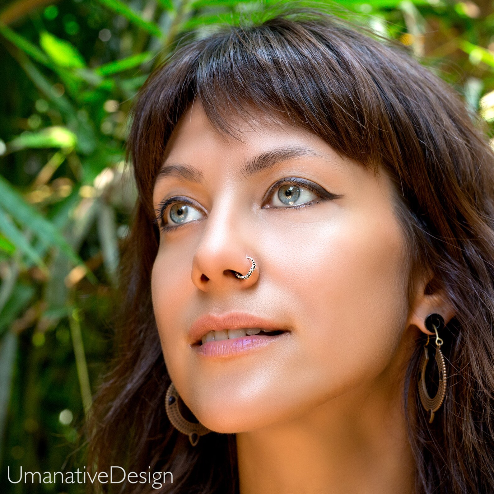 Indian Nose Ring Silver Nose Ring Septum Nose Ring Tribal - Etsy