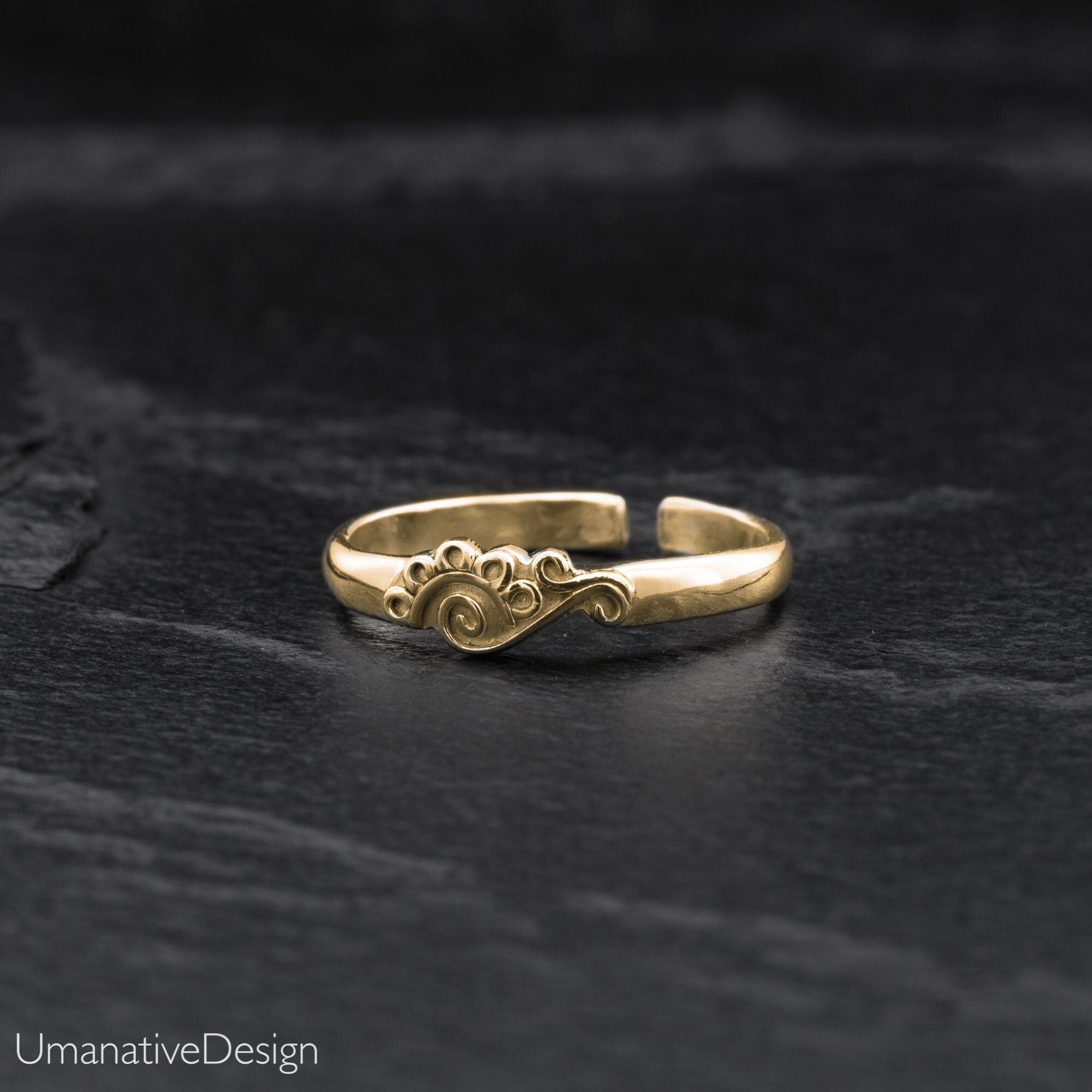 Gold Toe Ring Adjustable Toe Ring Toe Ring for Woman Rose | Etsy