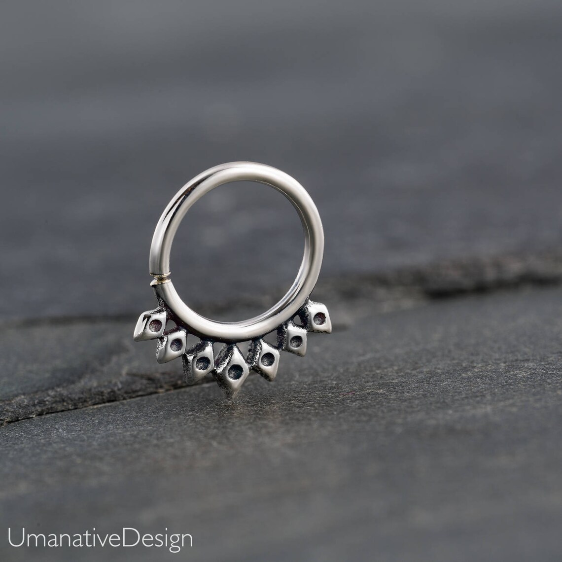 Septum Ring for Pierced Nose. Septum Piercing. Tiny Gold Septum. Septum ...