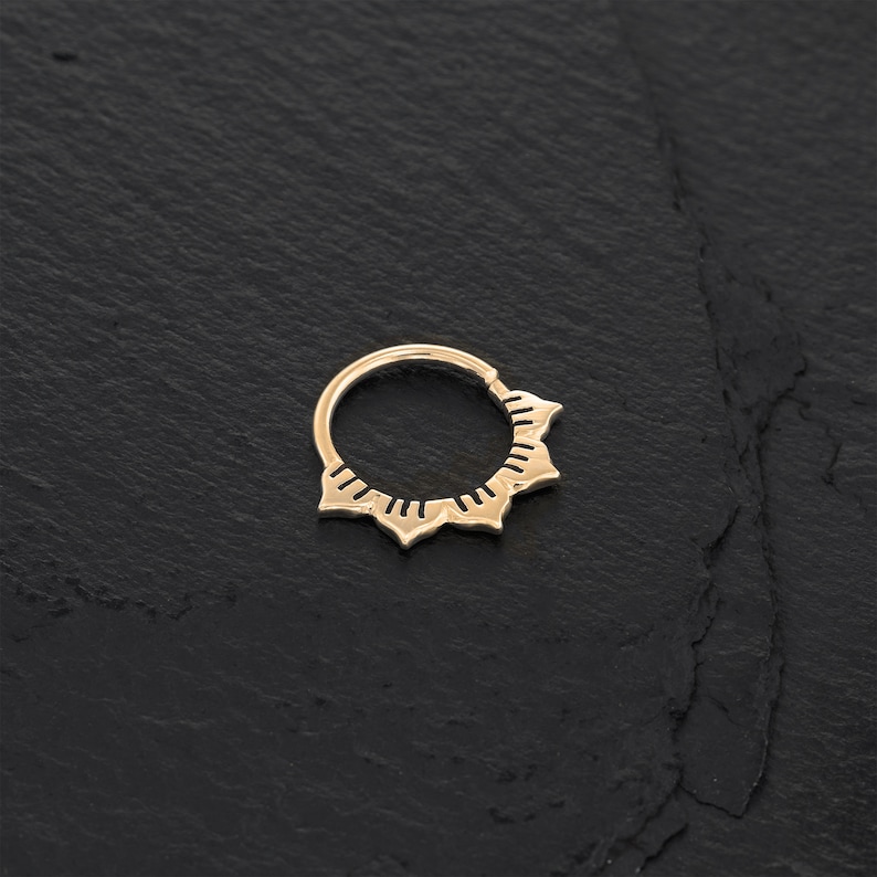 Minimalist Septum Ring 6mm Snug Fit Septum Hoop Gold Septum - Etsy