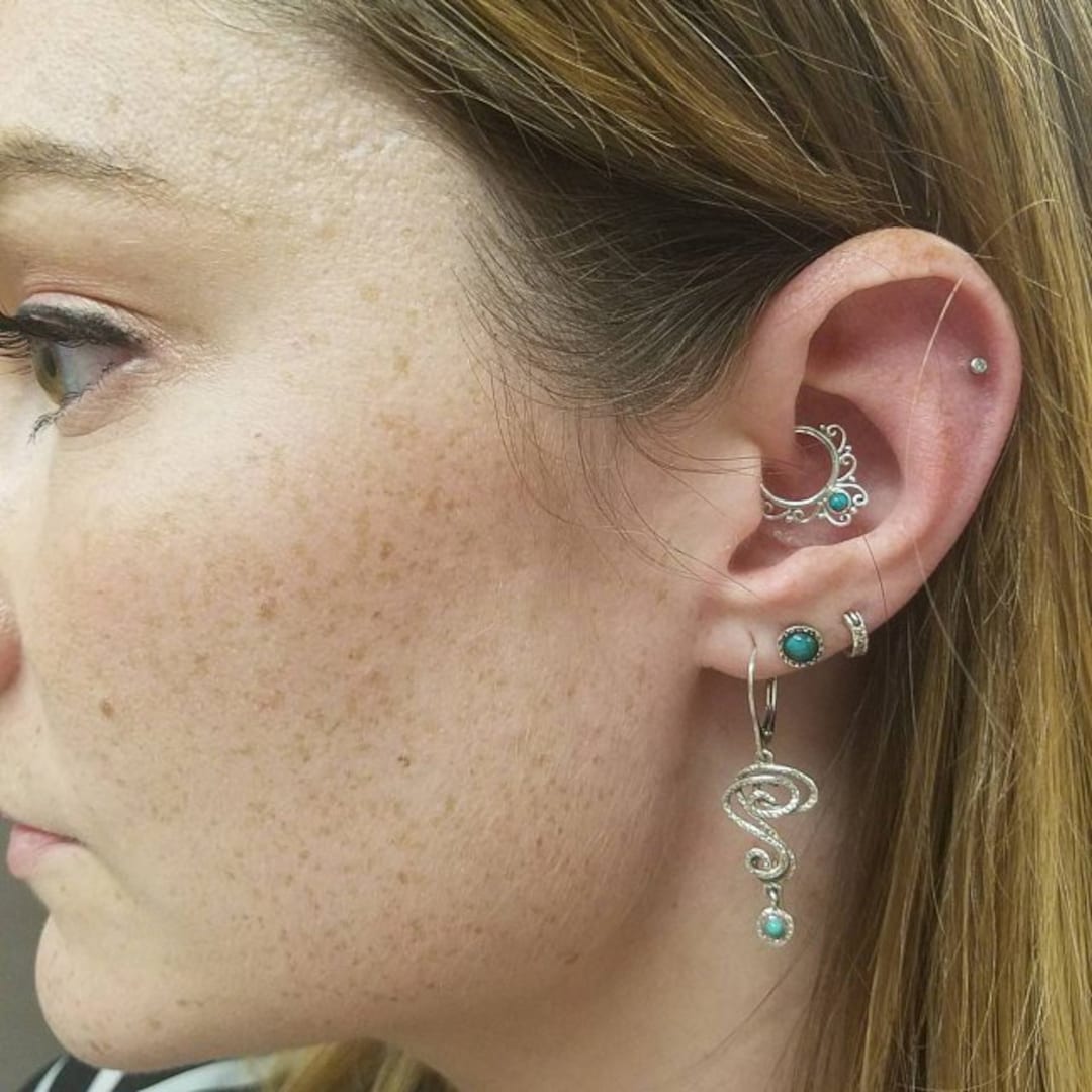 Daith Piercing, Rook Piercing, Daith Earring, Septum Piercing, Daith ...