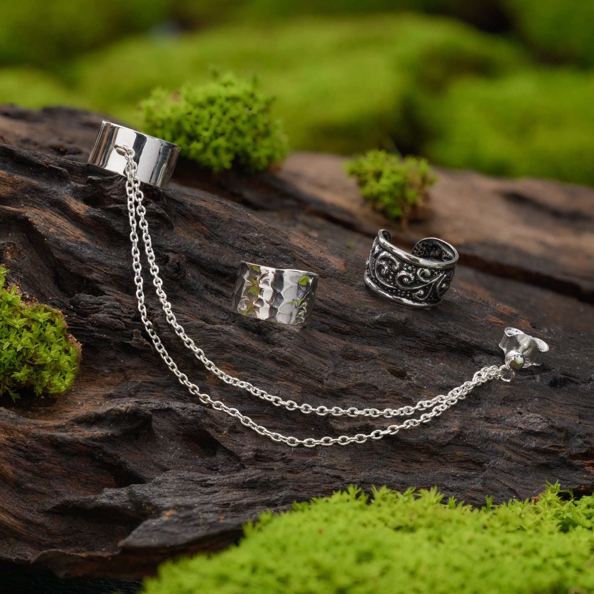 Set of 3 Ear Cuffs Unique Ear Cuffs Silver Ear Cuffs Set | Etsy