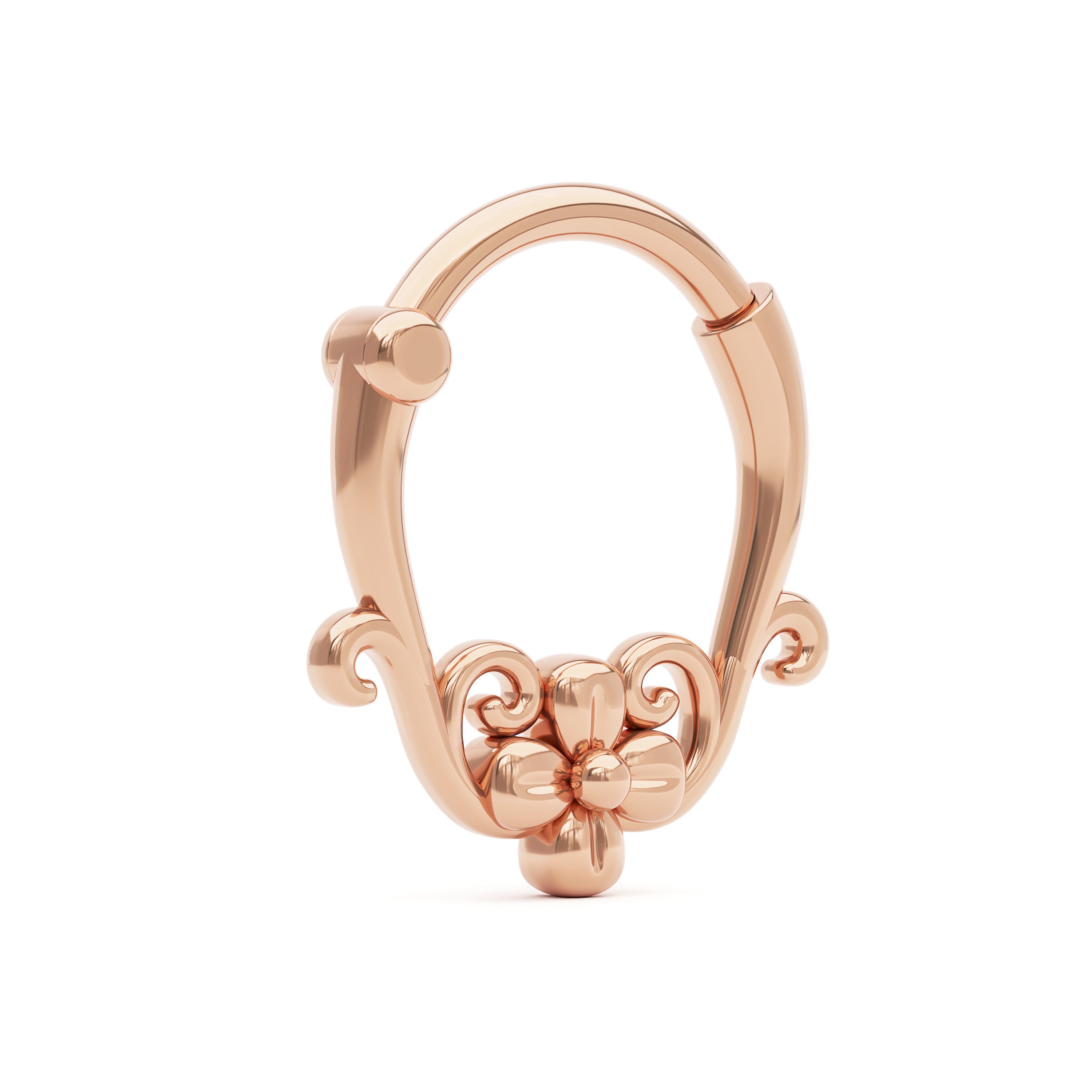 Gold Septum Ring, Septum Jewelry 16g, Septum Piercing, Boho Septum Ring ...