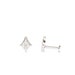 Diamond Cluster Helix Stud, Cartilage Piercing, 14K Gold Helix Jewelry ...