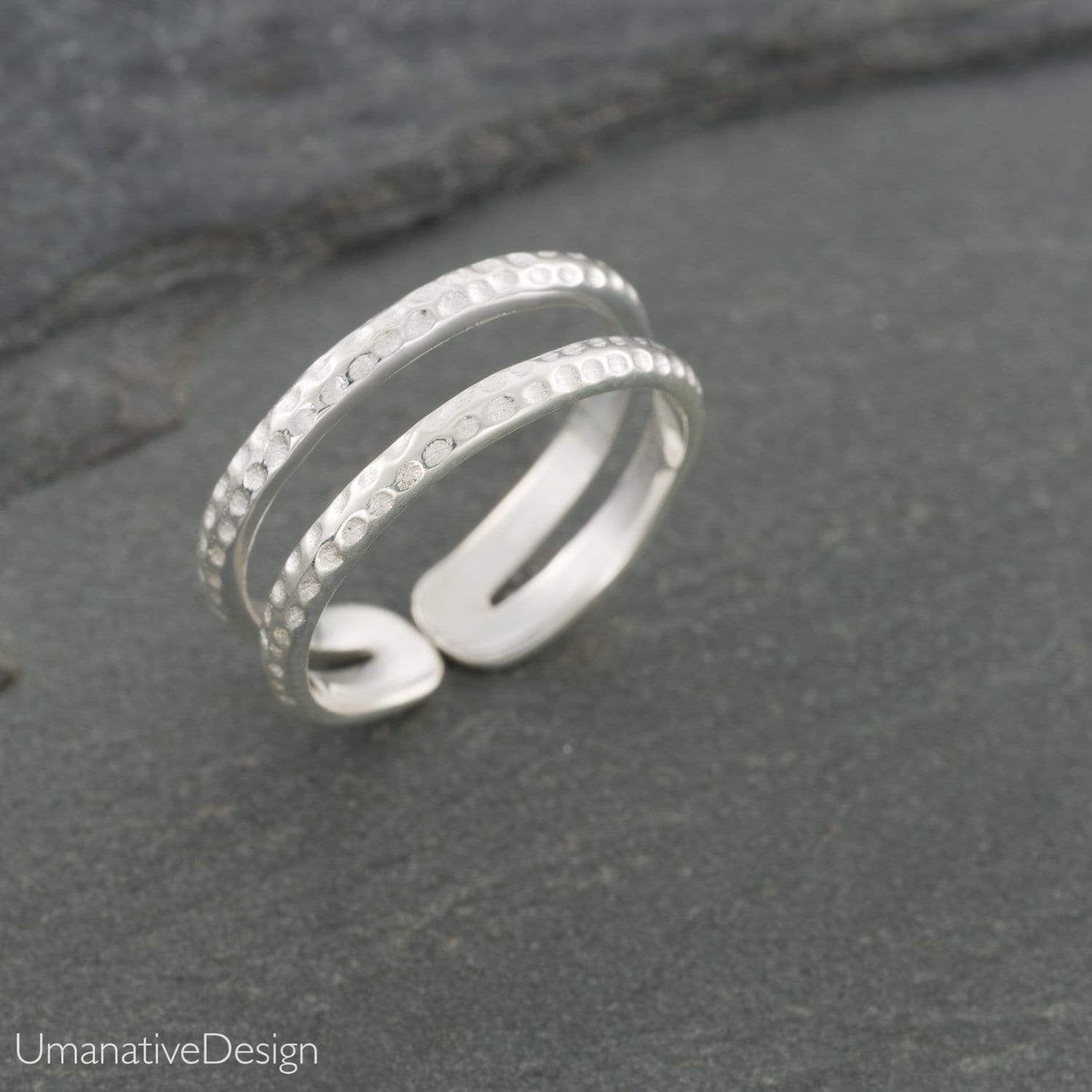 Adjustable Toe Ring. Hammered Toe Ring. Silver Toe Ring. Toe - Etsy