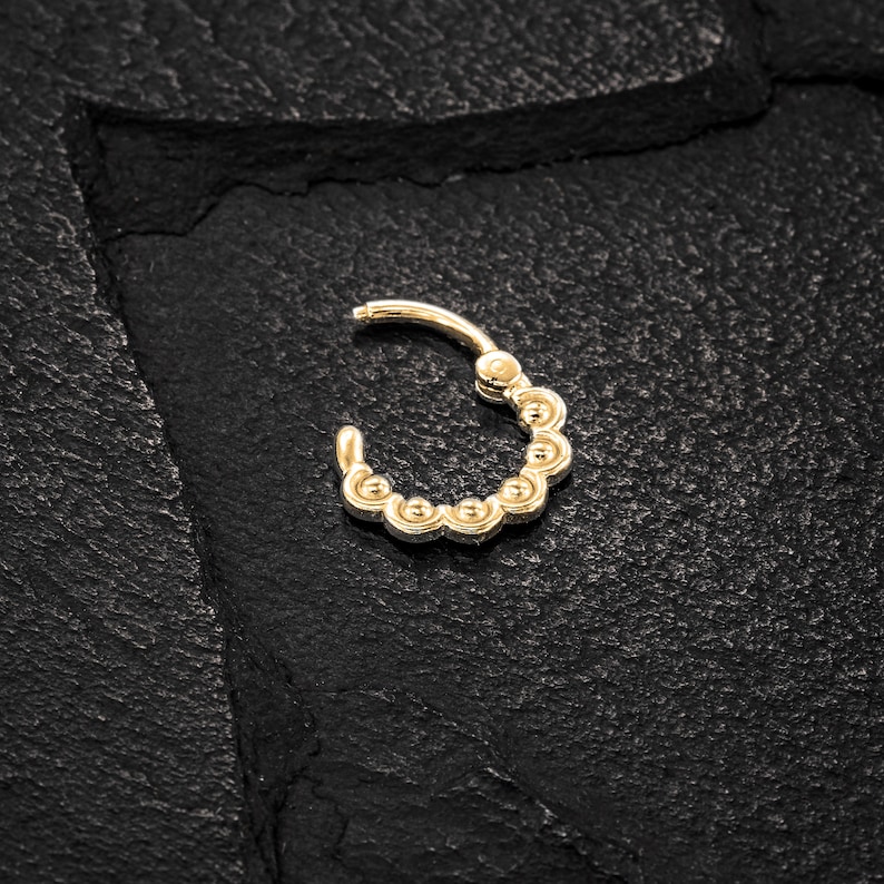 Dainty 6mm Septum Ring Snug Fit Septum Hoop Delicate Indian - Etsy Canada