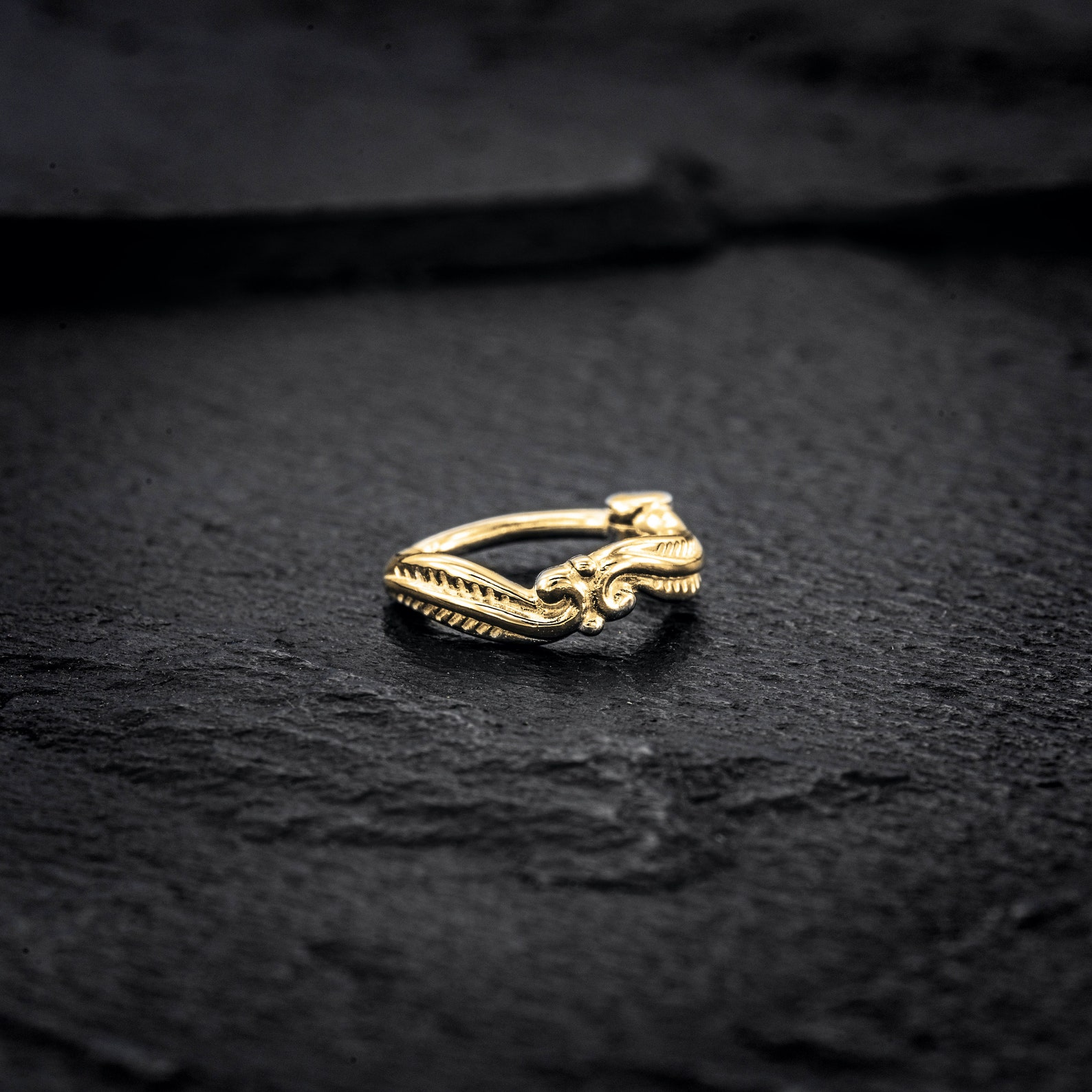 Boho Tragus Hoop Clicker Tragus Earring 18K Gold Vermeil - Etsy