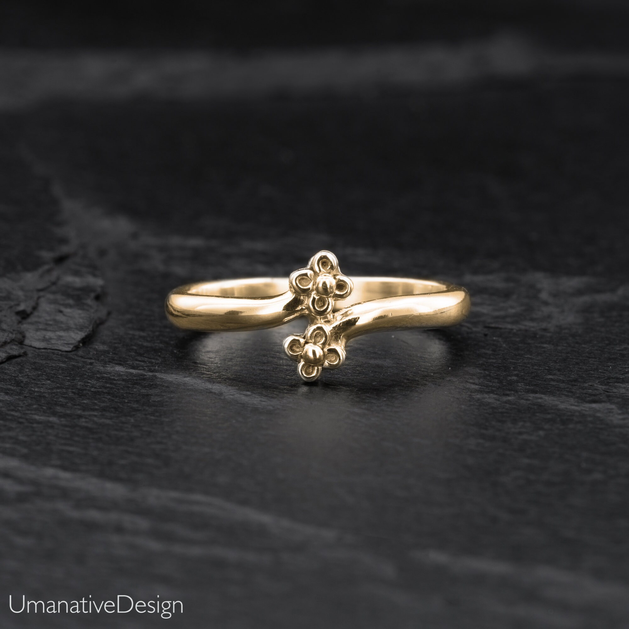 Dainty Flower Midi Ring Delicate Bohemian Ring Nature - Etsy