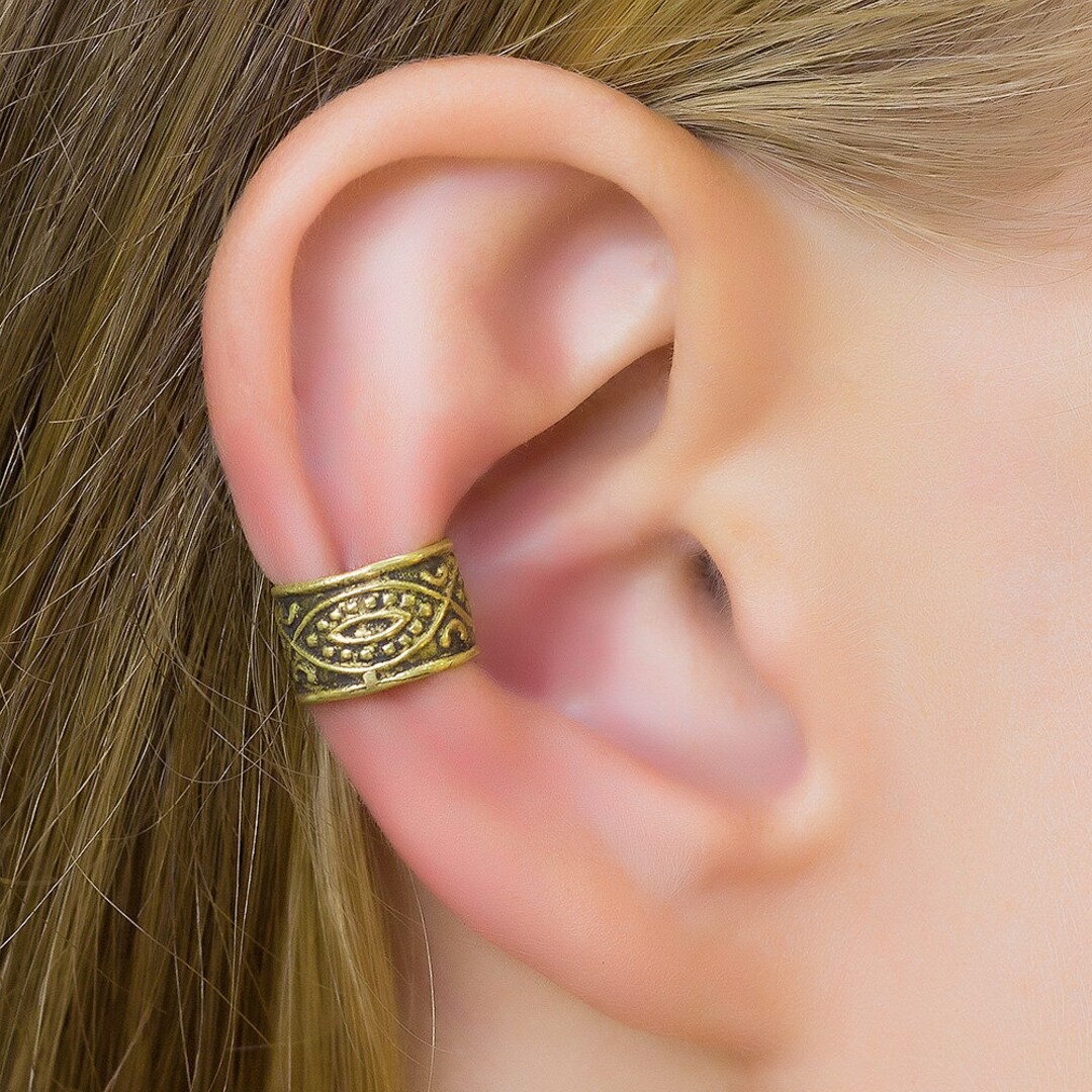 Gold Ear Cuff, Ear Cuffs Earrings, Ear Cuff Non Pierced, Boho Chic ...